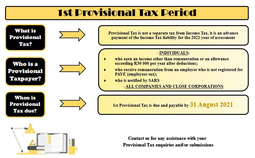 Provisional Tax Period | TN Rekenmeesters